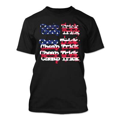 Cheap Trick Band Music Album Song Red White & Blue Flag Logo Mens ...