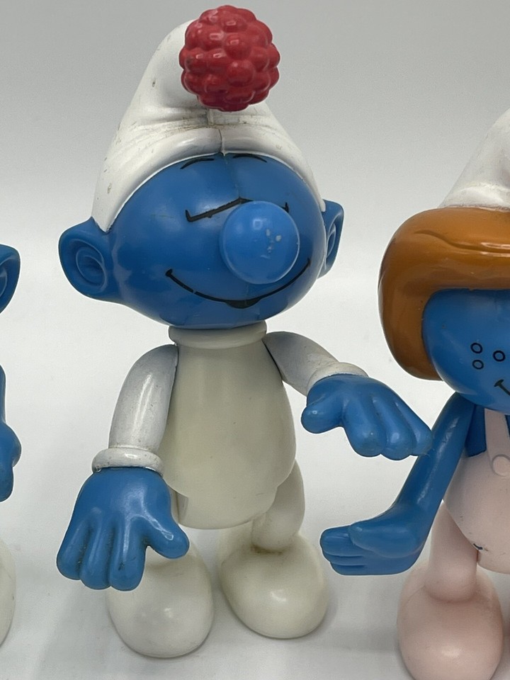 Smurfs Mc Donalds Happy Meal Toys 2002 Payo Bundle X 4 Smurfette ...