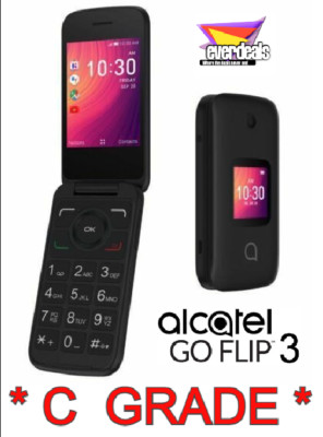 UNLOCKED / T-Mobile / Tello Alcatel GO FLIP 3 4052W 4G LTE Smart Phone ...