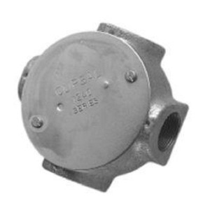Clipsal ROUND CONDUIT JUNCTION BOX 25mm Entry, Galvanised - 1-Way Or 2 ...