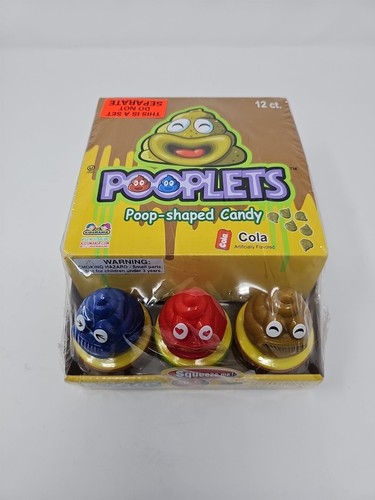 Pooplets Poop Shaped Candy Cola Flavored Kidsmania Toy Novelty- 12 Ct ...