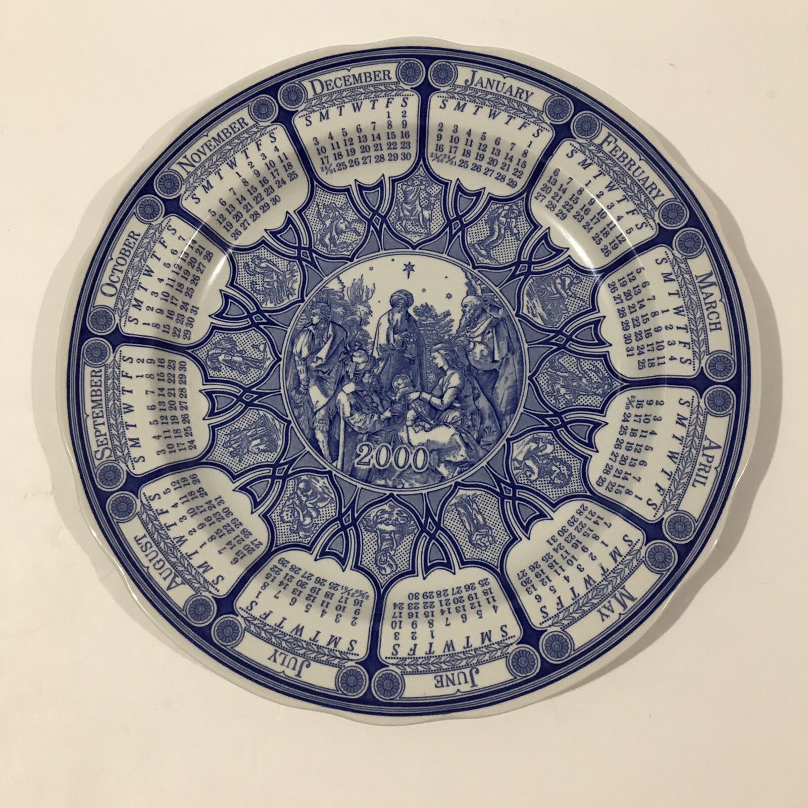 The Spode Blue Room Calendar Plate 5th in the Series 2000 'Nativity ...