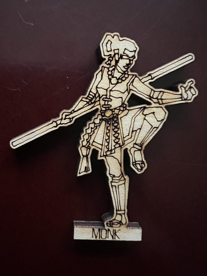 Miniatures Dungeons & Dragons Lot - All 14 Classes 5e Laser Cut Wood 1 ...