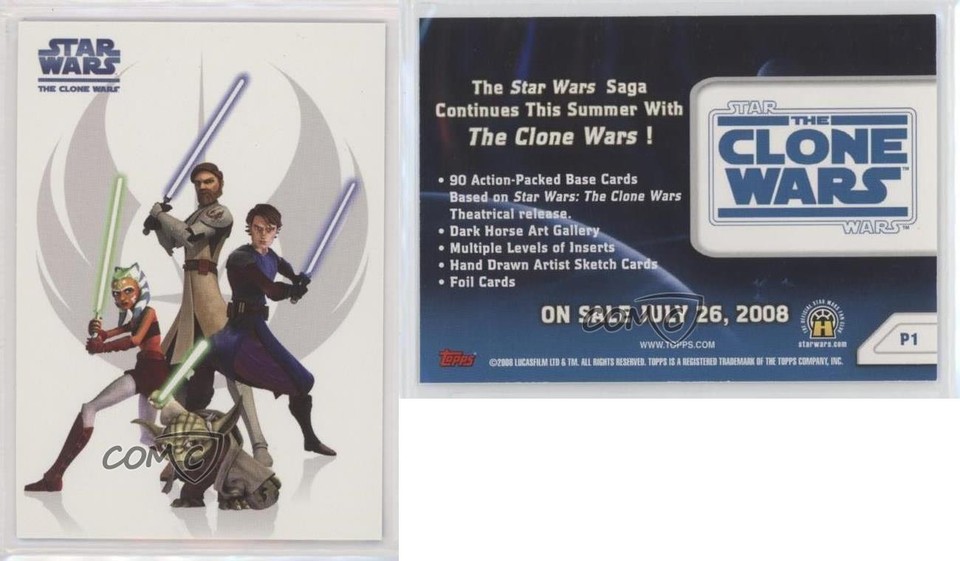 2008 Star Wars: The Clone Wars Promos Obi-Wan Kenobi Anakin Skywalker ...