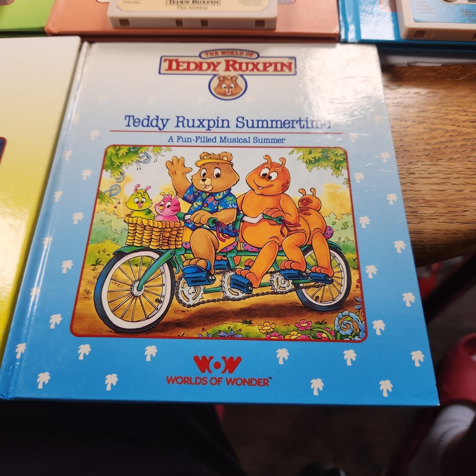 Vintage Teddy Ruxpin Book & Cassette Lot WOW 13 Books 8 Tapes | eBay