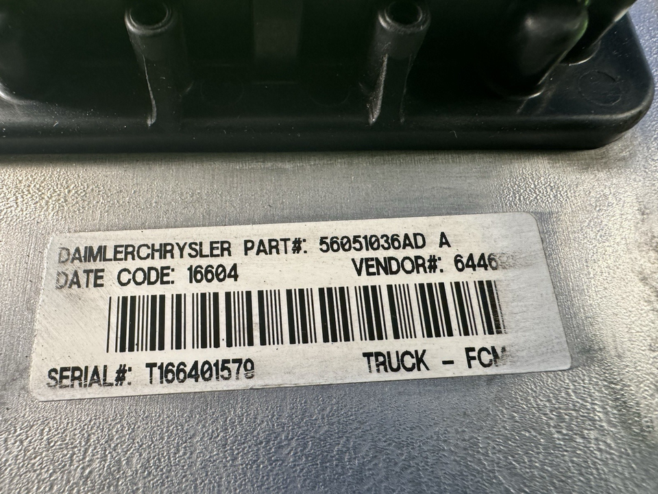 02-05 DODGE RAM 1500 2500 BODY CONTROL MODULE MULTIFUNCTION 56051036AD ...