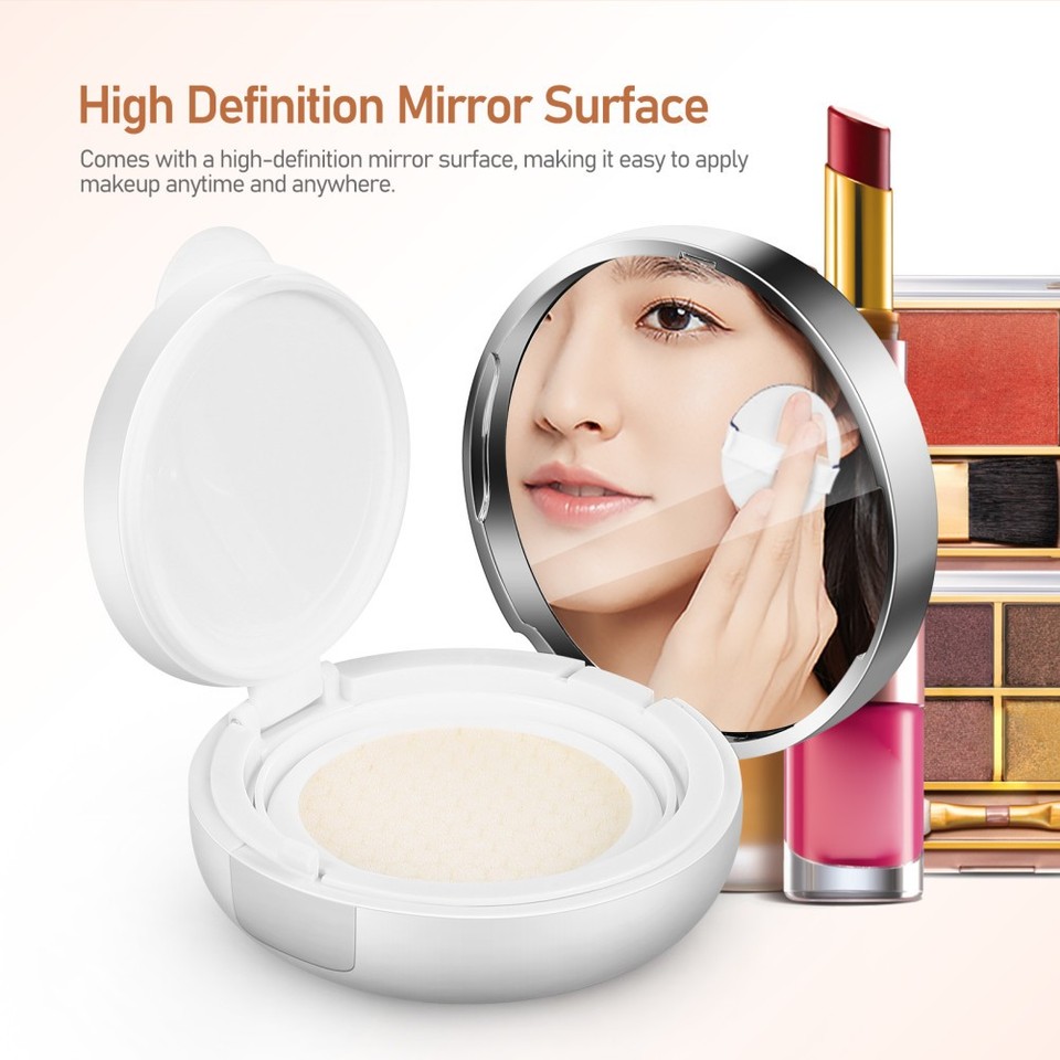 2 Pcs Empty Makeup Powder Container Cushion Foundation Compact Case ...