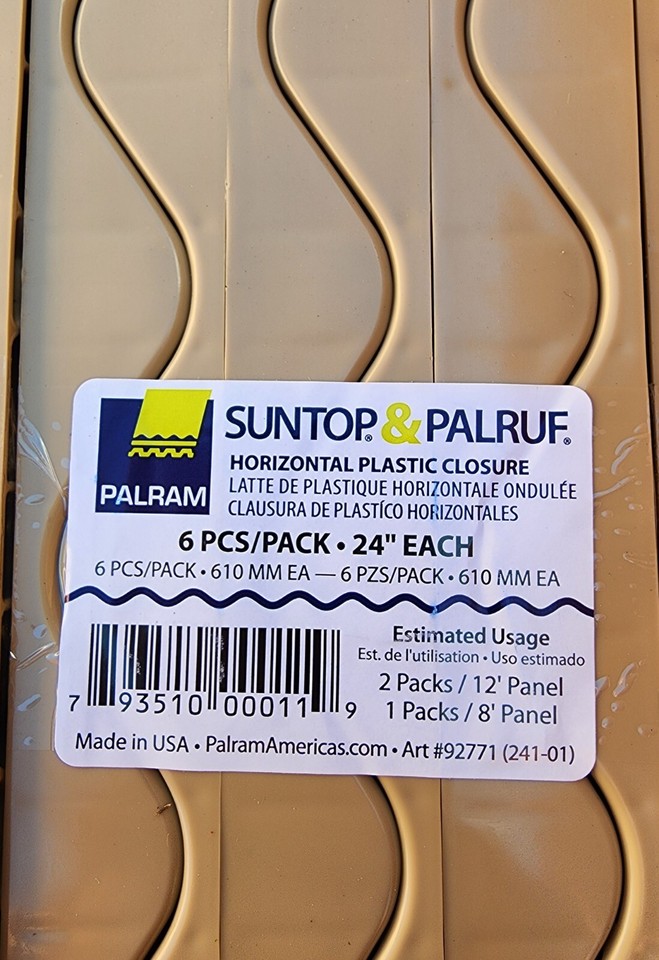 PALRUF PLASTIC CLOSURE 2FT- Ships Fast! | eBay
