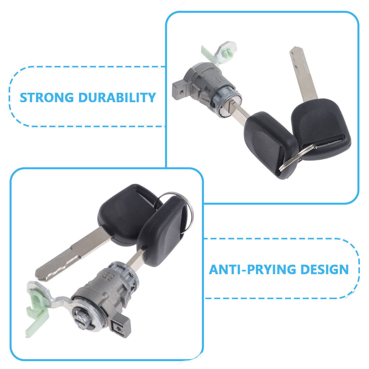 For 2003-2008 Honda Pilot Drivers Door Lock Cylinder With 2 Keys 72185 ...