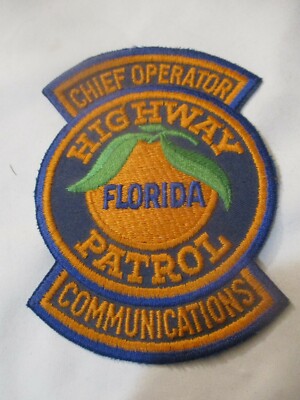 RARE Vintage Florida FL Highway Patrol State Chief Operator ...
