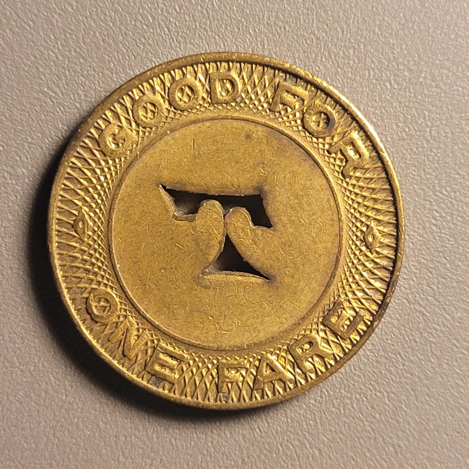 Vintage Mass Transit Administration Metal Token - Good For One Fare ...