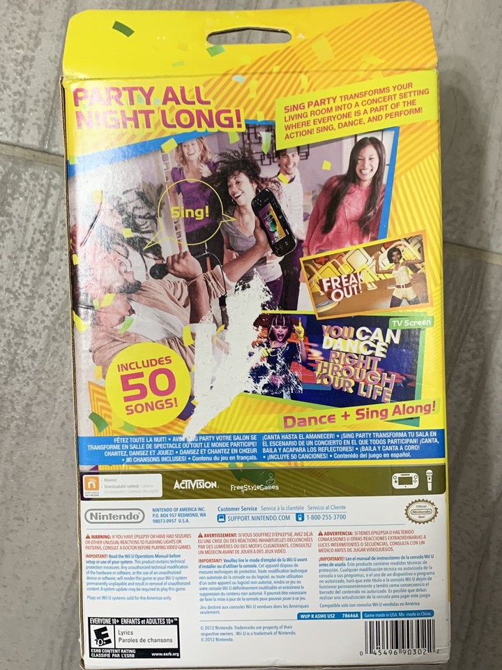 Wii U - Sing Party 2012 Box Set with Microphone *NEW SEALED ...