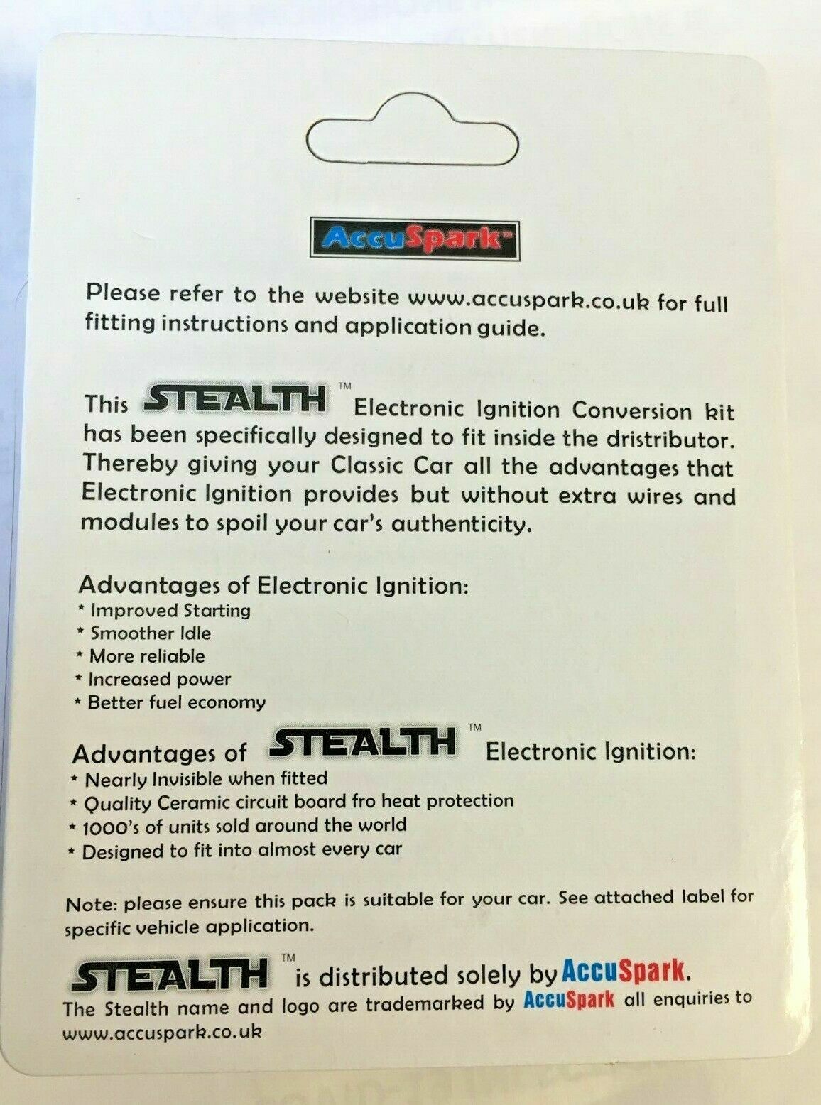 AccuSpark Electronic ignition Kit for Lucas 45D4 Distributor TWIN PACK ...