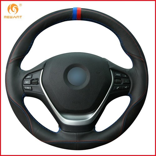 DIY Leather Suede Steering Wheel Cover D85 for BMW F20 F45 F30 F31 F34 ...