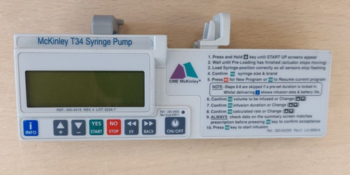 CME Mckinley T34 syringe pump without battery | eBay