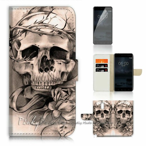 Skull TPU Phone Wallet Case Cover For Oppo A60 5G - 21692 | eBay Australia