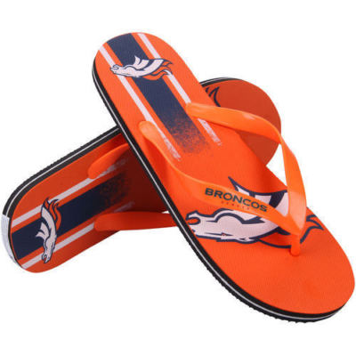 NFL Denver Broncos Gradient Flip Flops Beach Sandals NEW | eBay