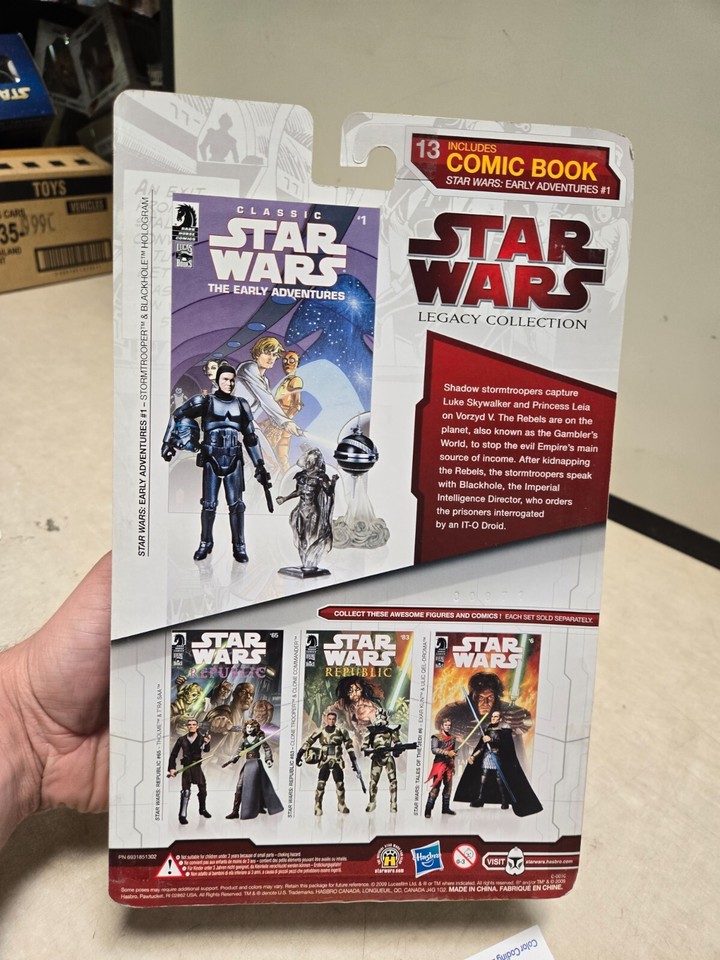 Star Wars Comic Pack #13 Stormtrooper & Blackhole Hologram & IT-O Droid ...