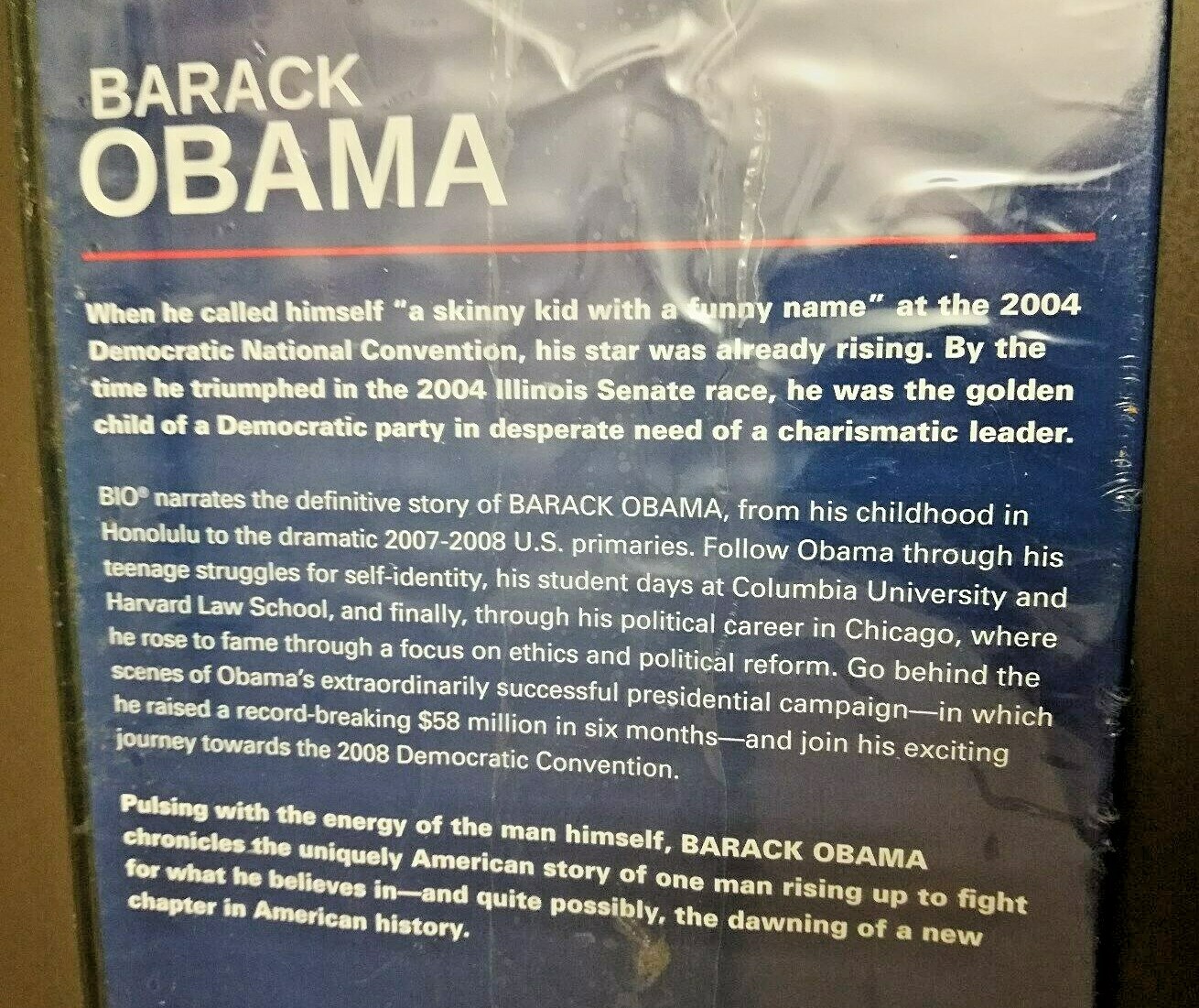 Biography Barack Obama Inaugural Edition Presidental History DVD Sealed ...