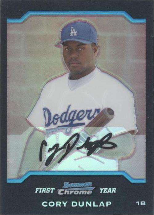2004 Bowman Draft Picks & Prospects - Chrome Cory Dunlap #BDP38 ...