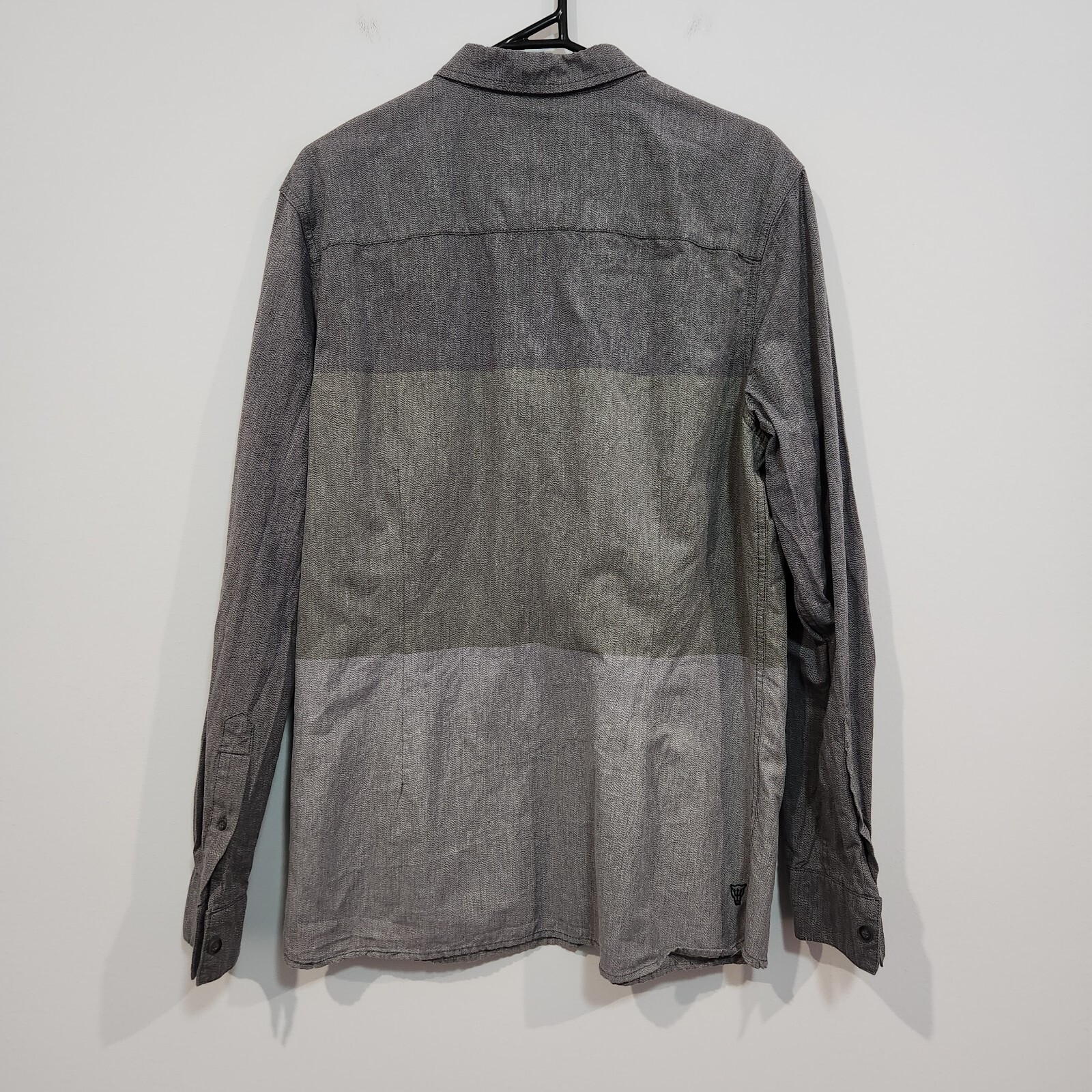 Mooks Clothing Co Mens Long Sleeve Button Up Shirt Size Large Grey ...