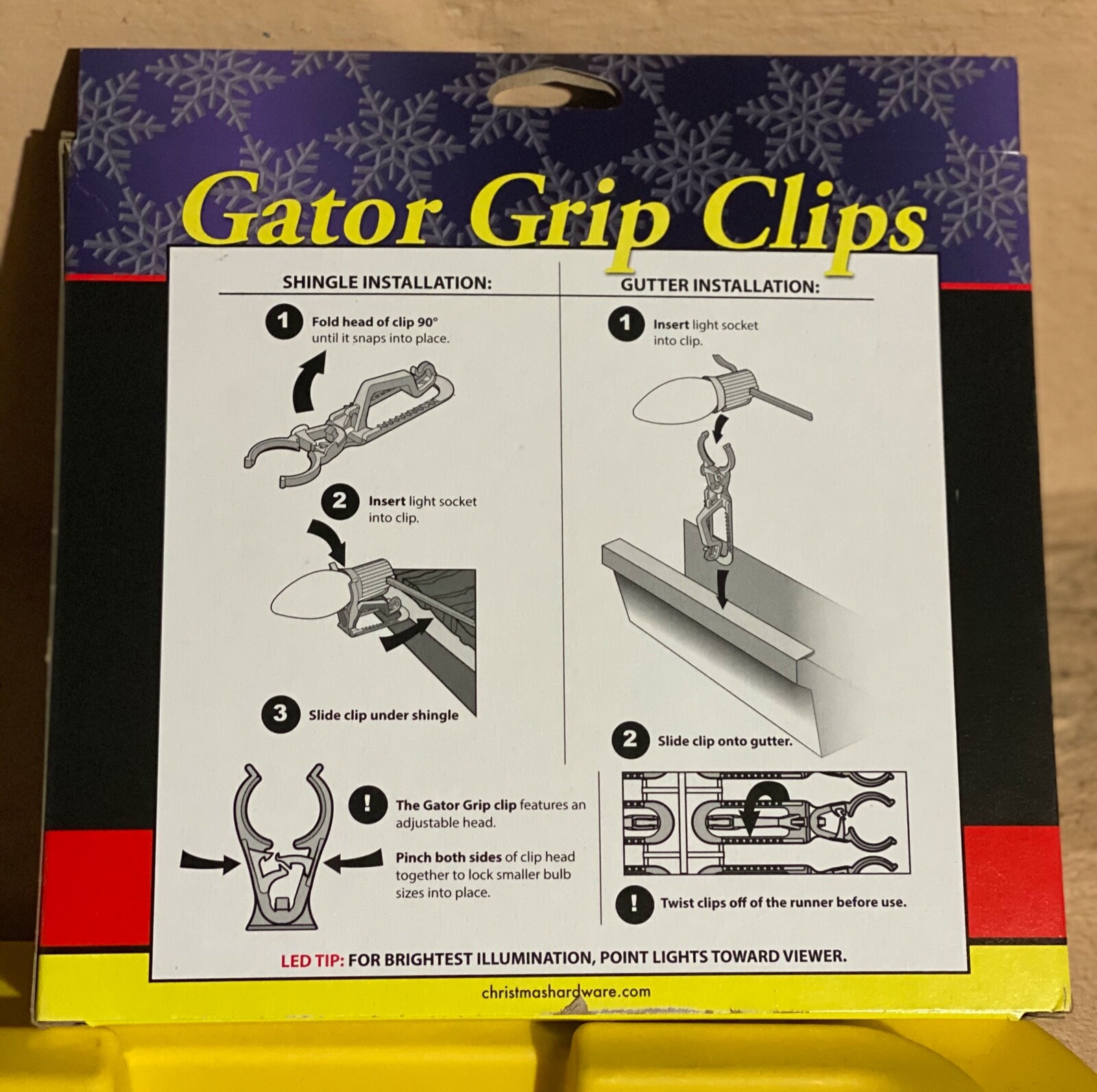Gator Grip Clips for Christmas Lights | eBay
