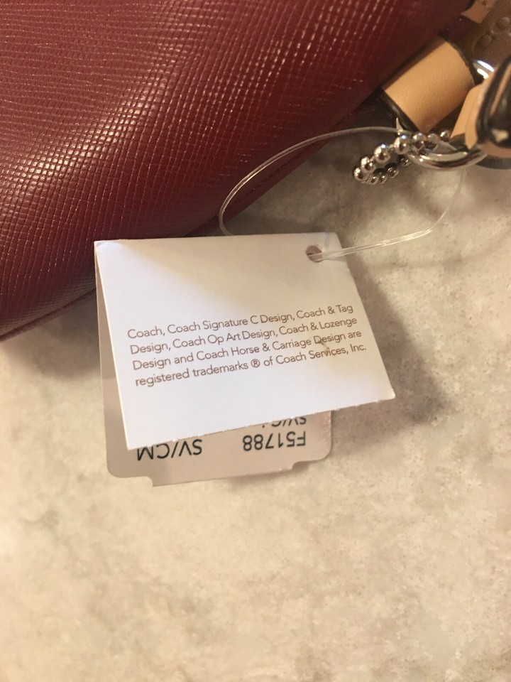 $98 NWT COACH SIGNATURE WRISTLET WALLET CRIMSON F51788 | eBay