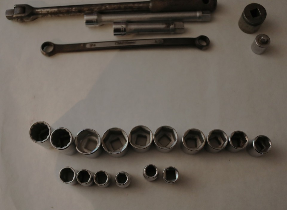 Vintage Craftsman Socket Set Drive V VV G SAE USA LOT 16 pcs + more | eBay