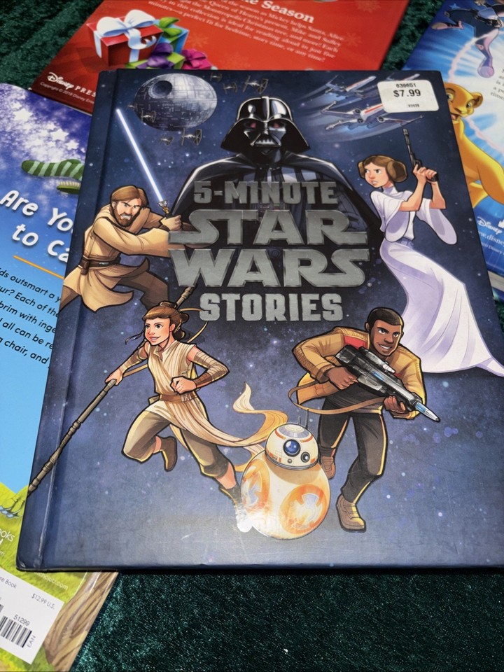 4 LOT 5 Minute Stories DISNEY Christmas STAR WARS Girl Power Bedtime ...