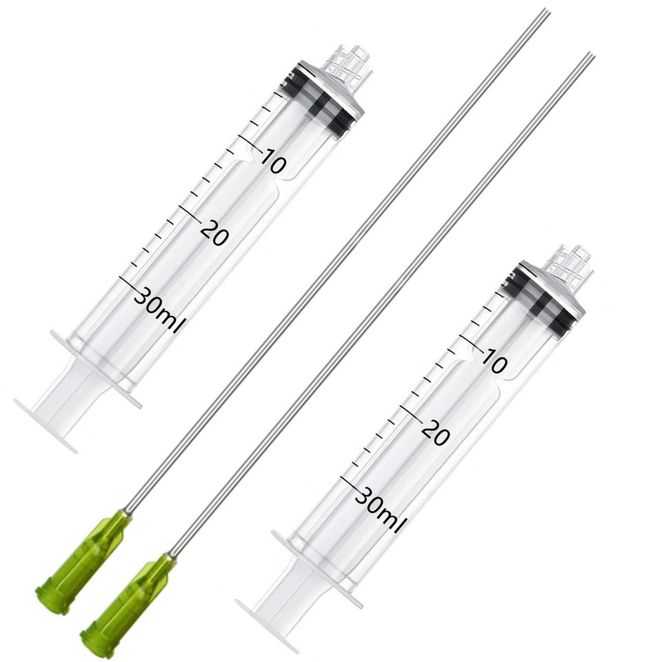 30Ml Syringe with Long Tip-14Ga X 7”- Blunt Tip and Luer Lock, Great ...