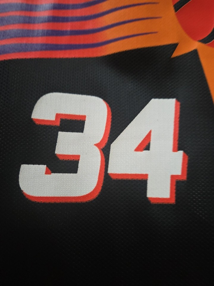 Size 44 - Charles Barkley Phoenix Suns #34 Champion Basketball Jersey ...