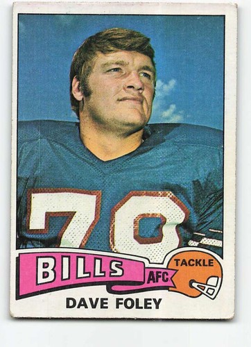1975 Topps #198 Dave Foley EX Excellent Bills | eBay