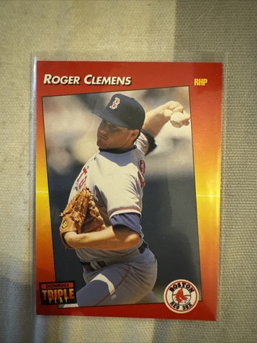 MLB Trading Card - Roger Clemens - Red Sox - 1992 Leaf # 216 - Triple ...