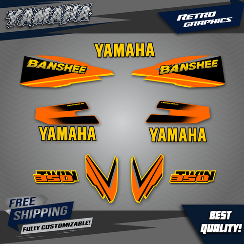 Yamaha Banshee 350 OEM Graphics Kit (Fits All Years) | eBay