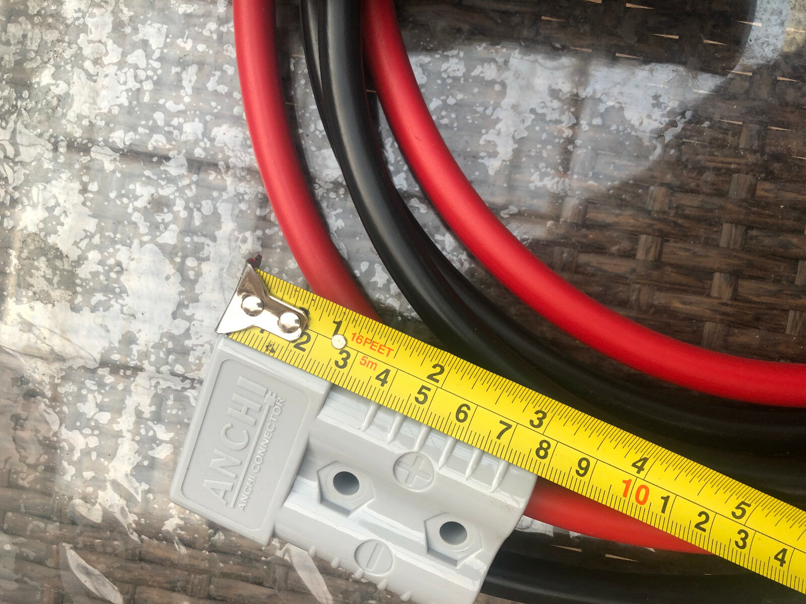 1 METER 188 AMP CABLE 2B&S EXTENSION LEAD 175 AMP ANDERSON STYLE PLUGS ...