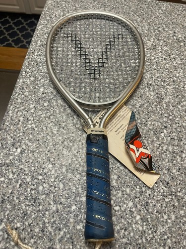 VITTERT LI'L Stinger Racquetball Racquet - Silver frame w/ Blue Leather ...