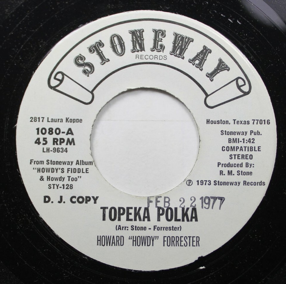 Country Promo 45 Howard "Howdy" Forrester - Release Me / Topeka Polka ...