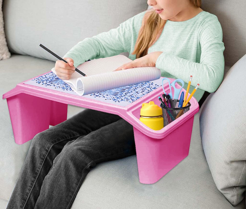 Plastic Lap Desk Kids Travel Activity Multipurpose Portable Bed ...
