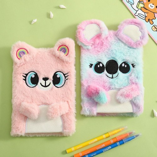 Koala Plush Diary Notepad Hand Account Cartoon Plush Notebook Students ...