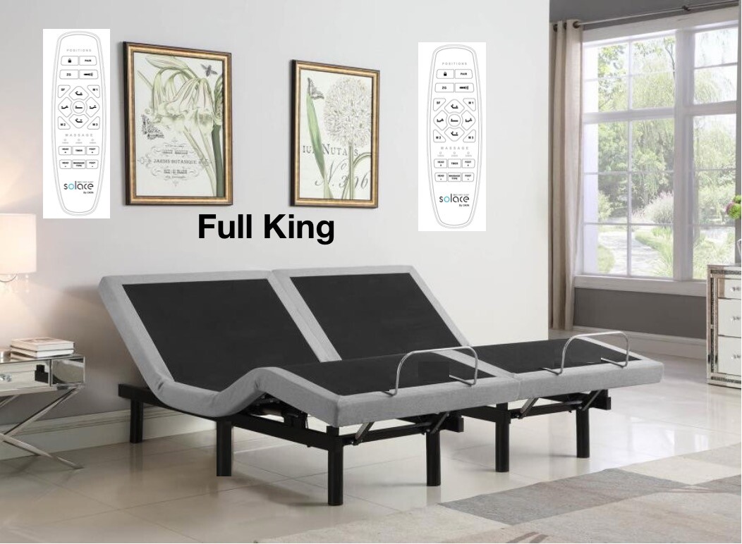 SOLACE SLEEP Adjustable Bed Base -German brand OKIN motors,Massage,Zero ...