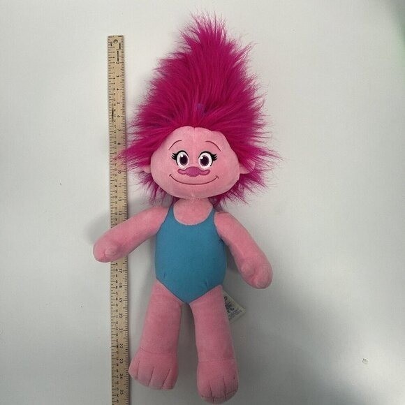 Trolls Poppy Build A Bear Workshop Dreamworks Hot Pink Hair Plush Toy ...