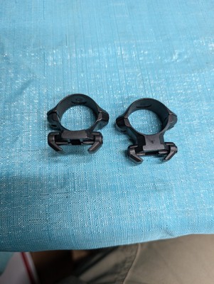 Vintage Millett 1” Angle-Loc Extention lack Steel Scope Rings Set ...