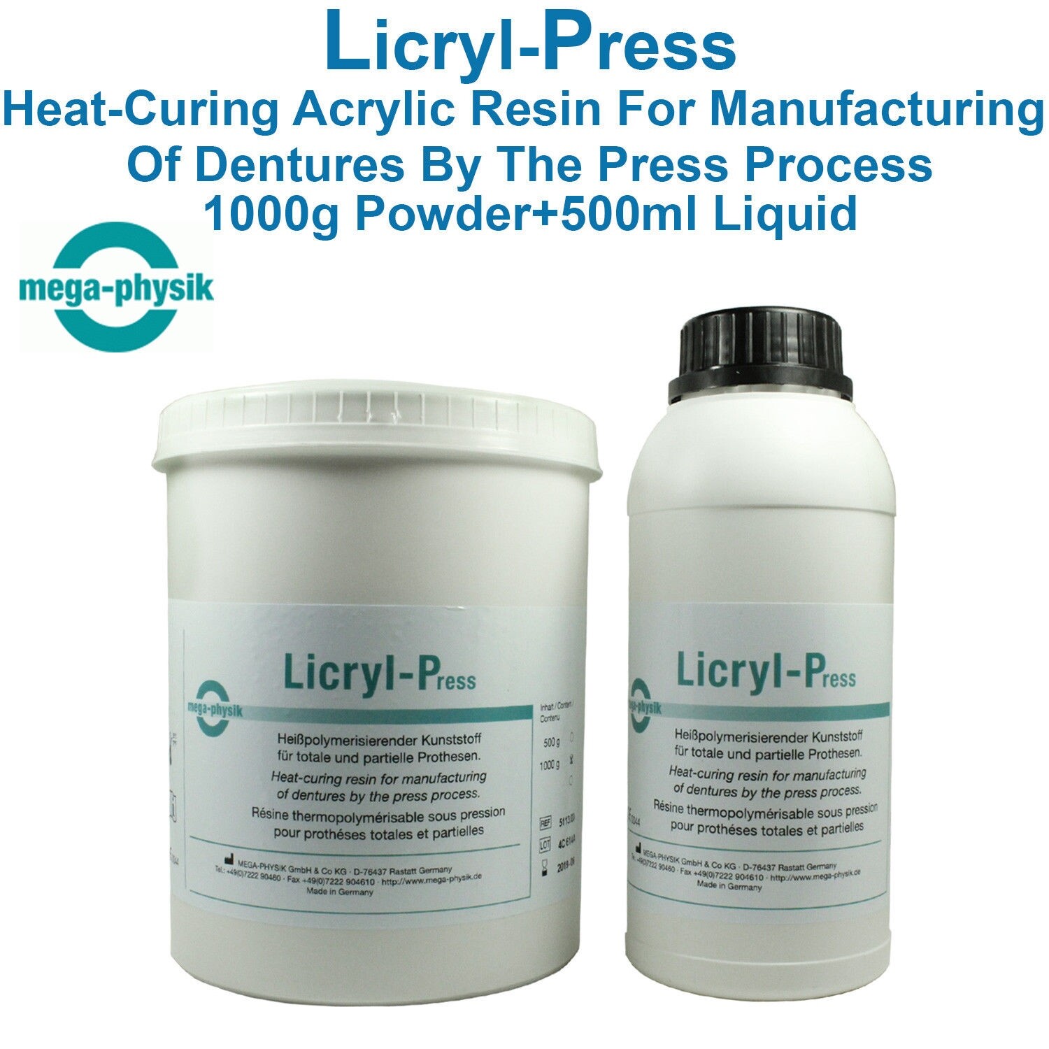 Dental Licryl Press Full Cast Restoration Acrylic Denture Base Heat ...