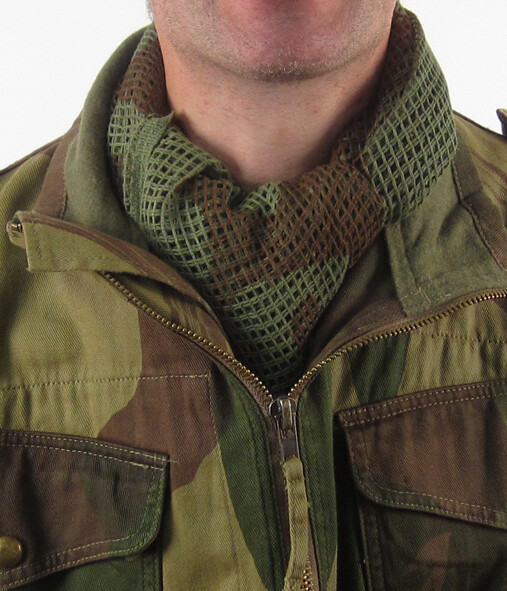 Replica WW2 British Army Camouflage Scrim Scarf Net BE300 | eBay