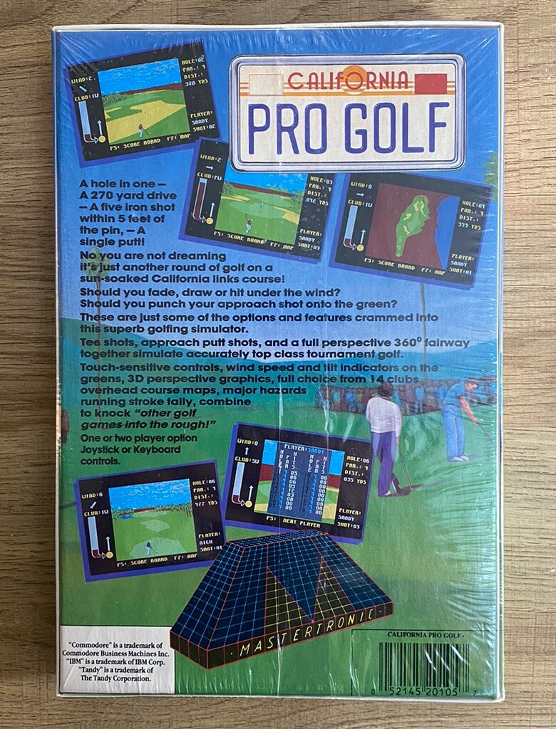 Vintage Commodore 64/128 CALIFORNIA PRO GOLF, Floppy Disk ...