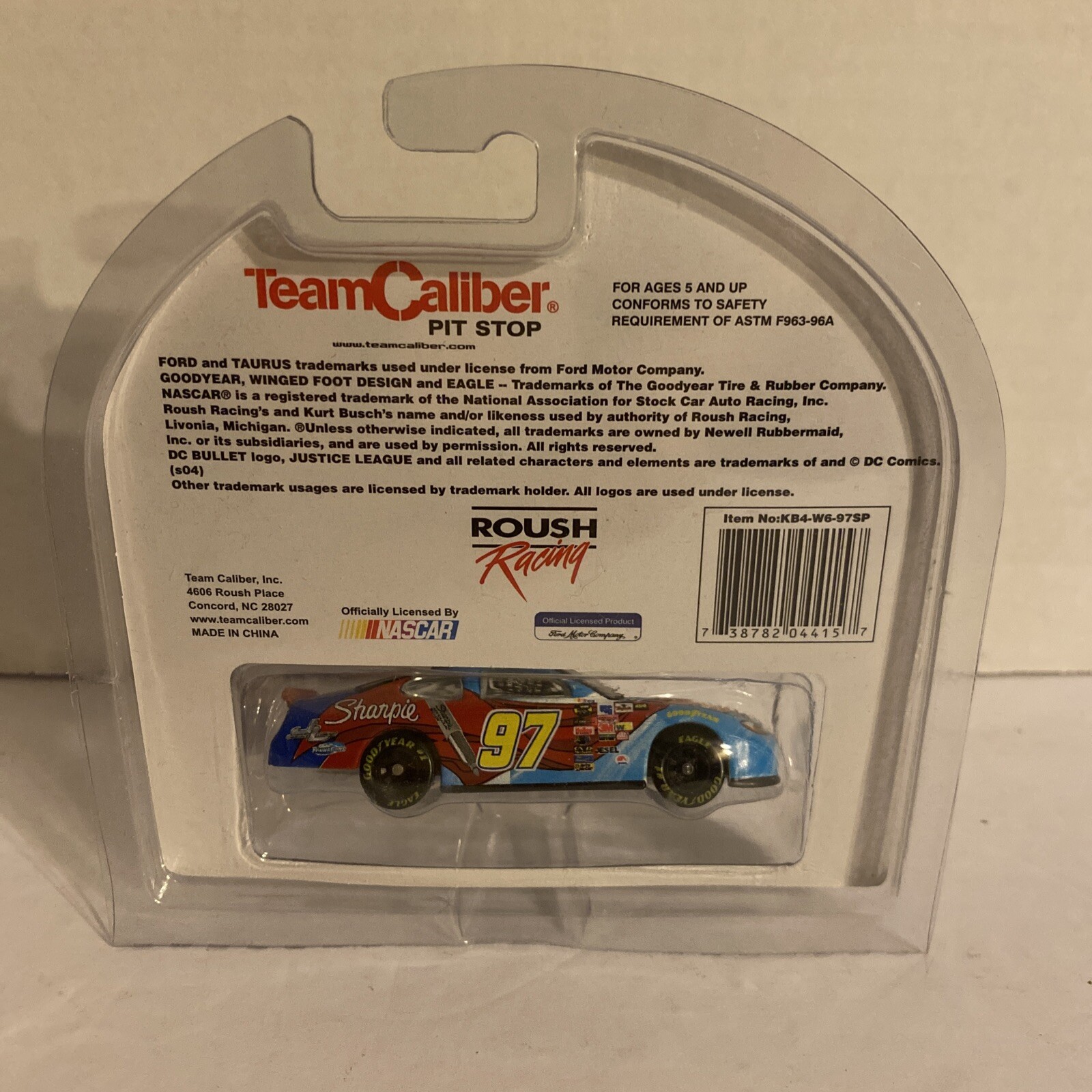 #97 Kurt Busch Superman Sharpie Ford Taurus 2004 Issue#50 Team Caliber ...