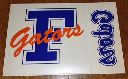 Florida Gators Football Vintage Window Decals Orange Blue White | eBay