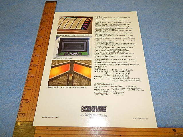 AMI / Rowe R92 Golden Advertising Flyer | eBay