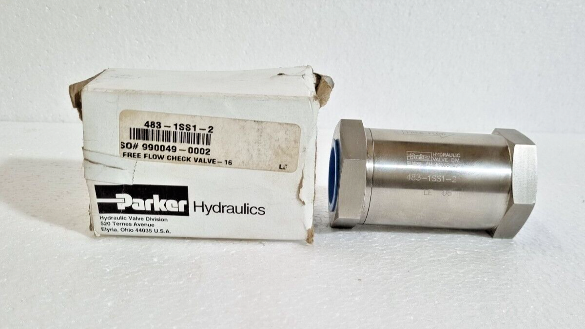 PARKER 483-1SS1-2, FREE FLOW 1" STAINLESS STEEL CHECK VALVE | eBay