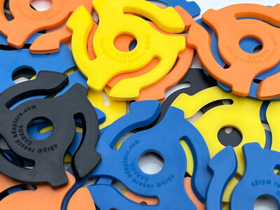 100 Brand New ASSORTED 45rpm RECORD INSERT ADAPTERS | eBay